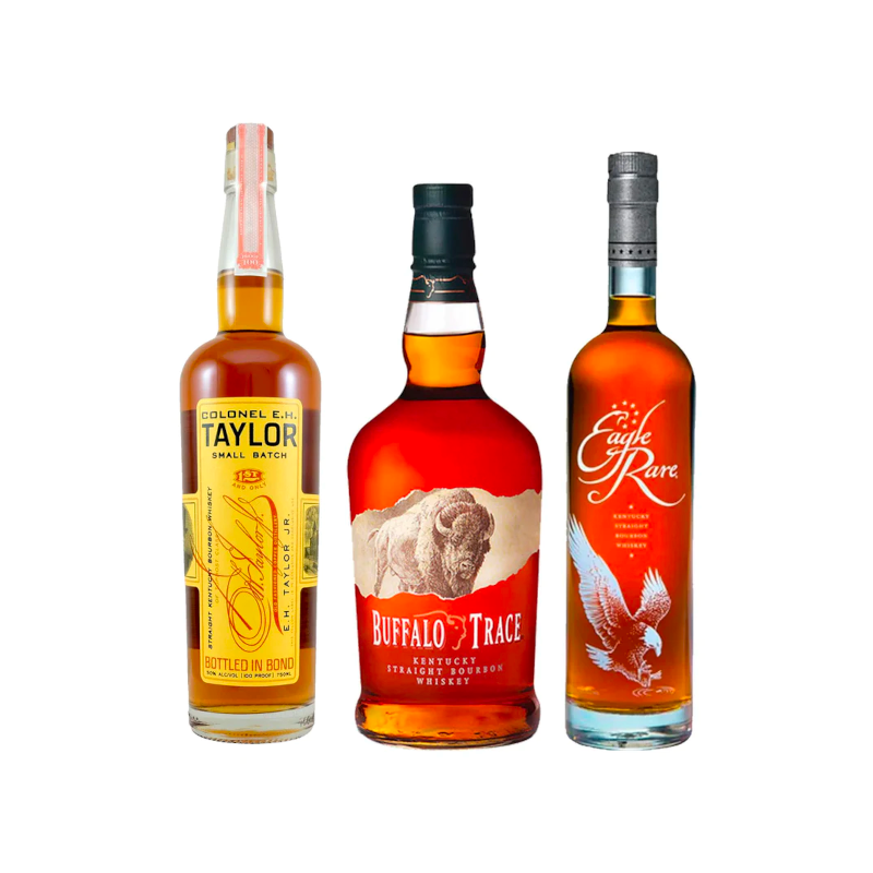 E.H. Taylor Small Batch, Eagle Rare, Buffalo Trace Trace Bundle ...