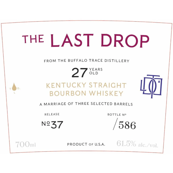 The Last Drop Release No. 37 Buffalo Trace Kentucky Straight Bourbon ...