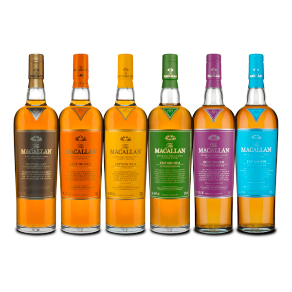 The Macallan Edition Series Complete Set No.1 - No.6 | Liquor Stars