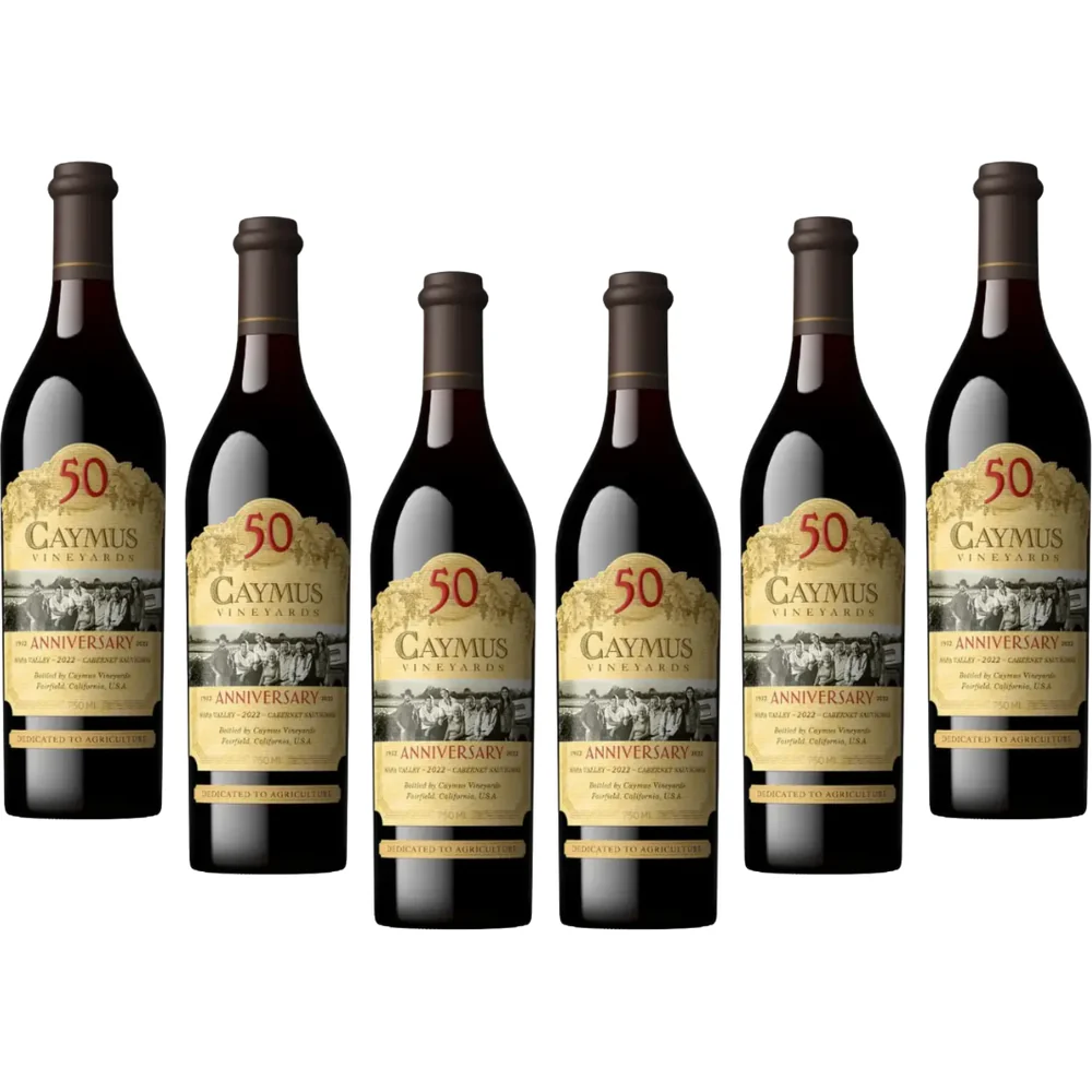 Caymus 50th Anniversary Napa Valley Cabernet Sauvignon 2022 12 Pack ...