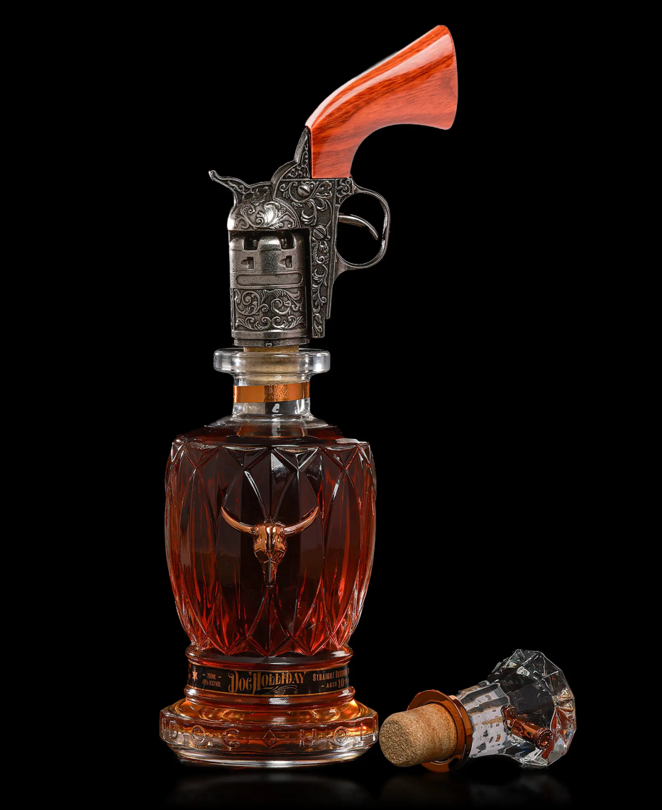Doc Holliday 10 Year Old Straight Bourbon Whiskey & Revolver Set ...