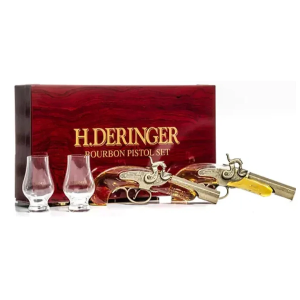 H. Deringer Bourbon Whiskey Pistol Set (2x200mL) | Liquor Stars