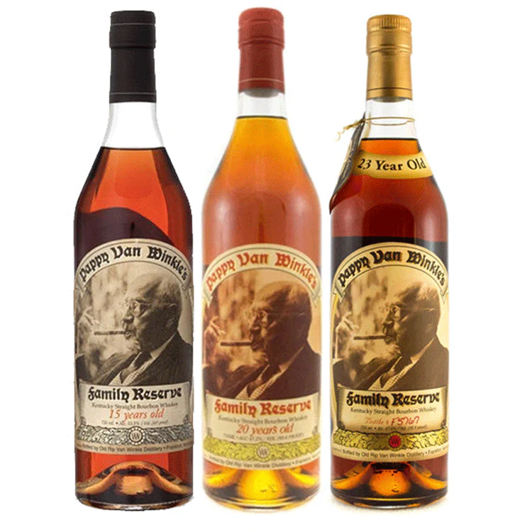 Pappy Van Winkle's 15 Year, 20 Year & 23 Year Bundle | Liquor Stars