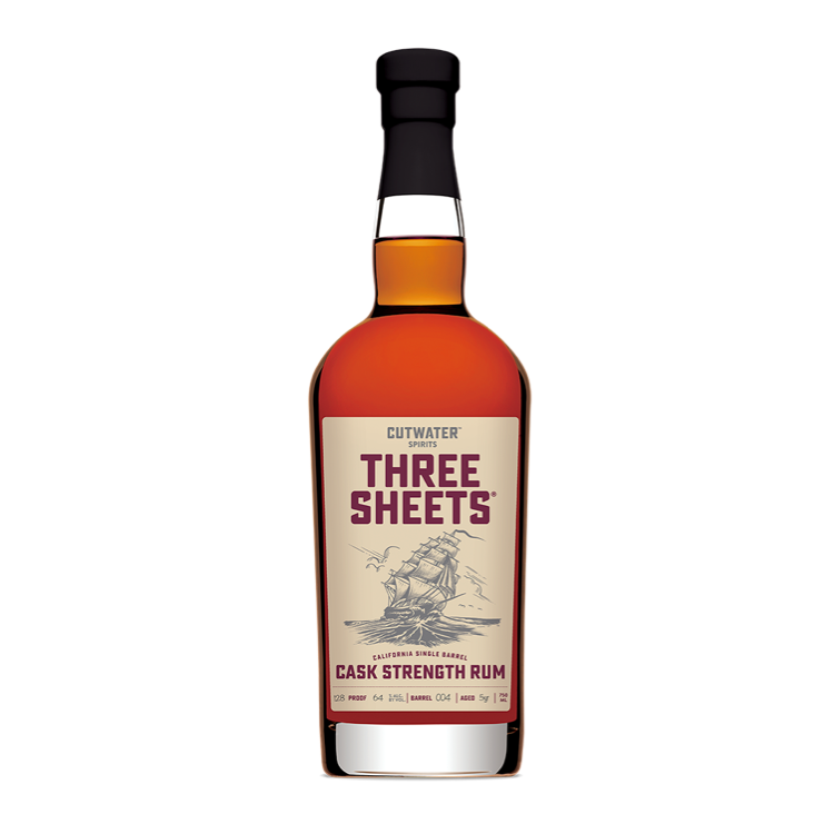 Cutwater Spirits Three Sheets Cask Strength Rum | Liquor Stars