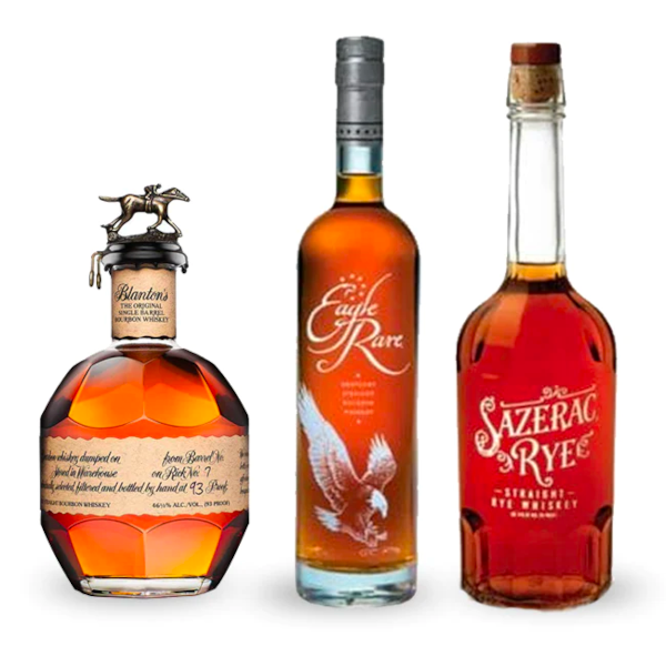 Blanton's Original Single Barrel Bourbon & Eagle Rare Bourbon & Sazerac ...