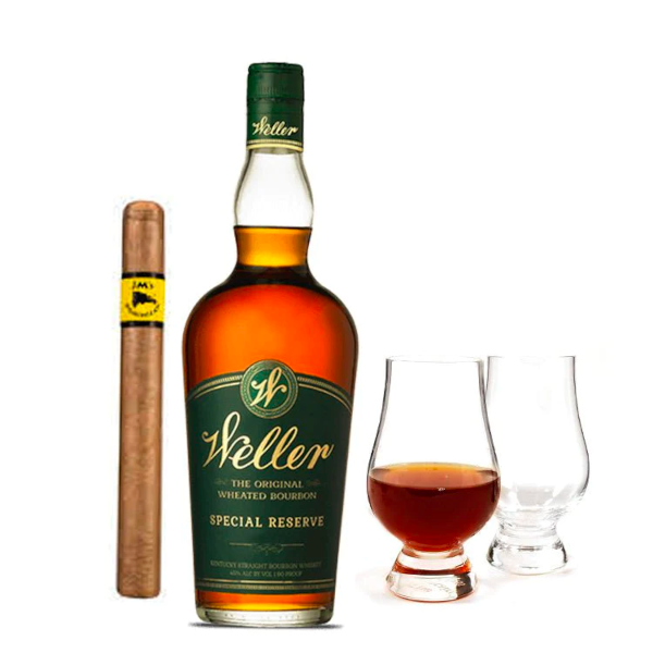 W.L. Weller Special Reserve With Glencairn Set & Cigar Bundle | Liquor ...